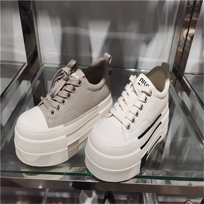 BLOCCO5 2025春夏专柜采购圆头系带松糕底休闲鞋P1ABY028 1280