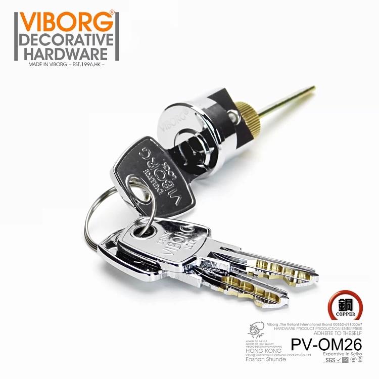 VIBORG 通用型卧室木门锁头老式卫生间房门锁带尾巴锁单舌锁芯