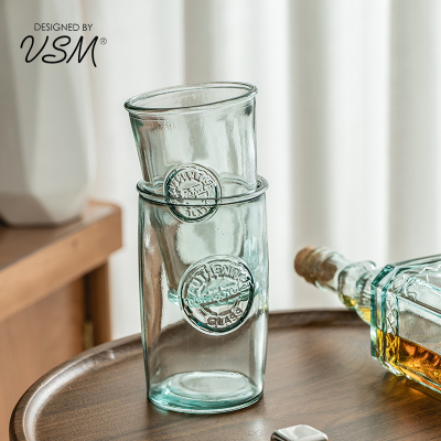 西班牙进口VSM玻璃杯覆古威士忌洋酒杯家用啤酒果汁饮料喝水杯子