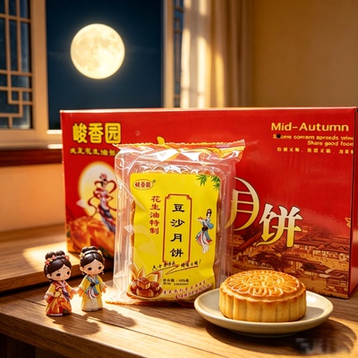 始兴月饼峻香园豆沙莲蓉伍仁