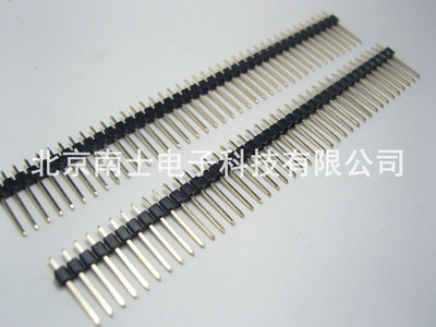 优质 镀金 1*40P 40PIN 间距2.54MM 针长15MM单排针 单排排针直针
