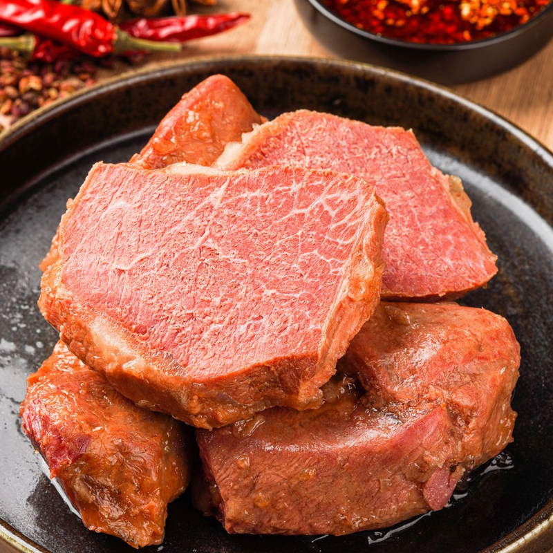 安徽特产黄牛肉200g卤味熟食真空微辣五香牛肉类冷吃即食小吃零食