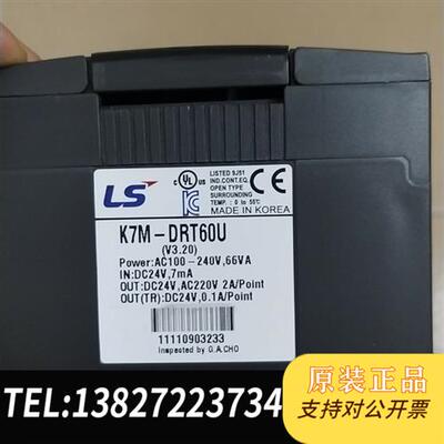 全新库存K7M-DRT60U 9成新 设备上拆全新议价