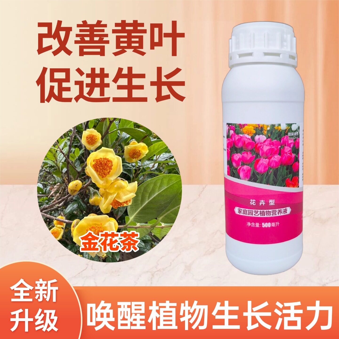 防城金花茶营养液室内客厅阳台盆景栽绿植物养花专用浓缩水溶肥料