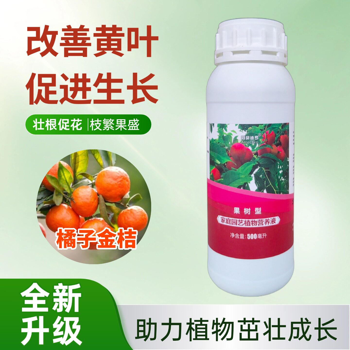 橘子砂糖金桔耙耙柑树营养液盆地栽果树种植专用养根壮苗氮磷钾肥