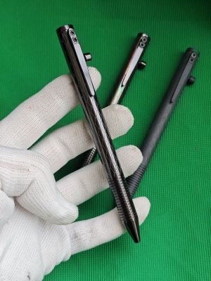 钛爱玩笔龙鳞纹锆合金枪栓笔自制全金属g5笔芯学生签字笔umr85n