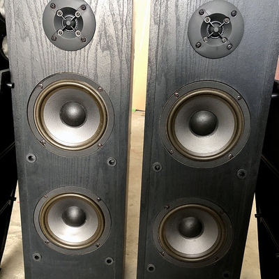 二手原装进口美国剧院之声Altec Lansing 96发烧双6.5寸落地音箱