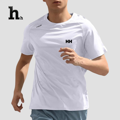 正品HH速干衣男士跑步马拉松短袖t恤季薄款冰丝上衣半袖健身