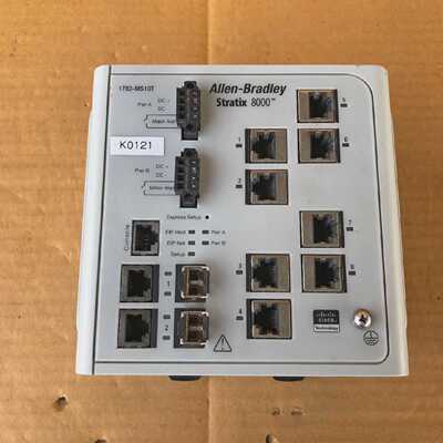 ALLEN BRADLEY 1783MS10T ETHERNET SWITCH STRATIX 8000 PN16204