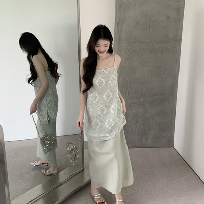 grapestone -小女人夏季轻薄款显瘦遮胯女人味半身裙pt2597