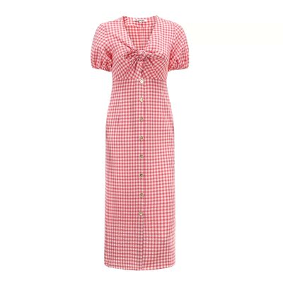 niatelier法式田园蝴蝶结连衣裙