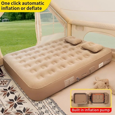 New Air Mattress Built-in Pump Self-inflating Mat Cushion O