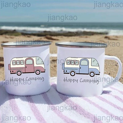 Camper Creative Coffee Mug Travel Tea Cup Custom Name Milk