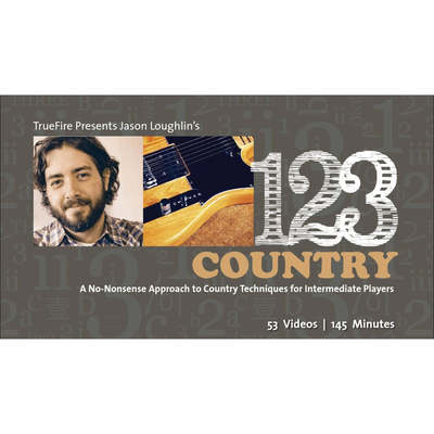TrueFire 123 Country Jason Loughlin 乡村吉他中级技巧+音视谱
