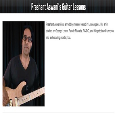 GuitarTricks Prashant Aswani Guitar Lessons 金属吉他+音视谱