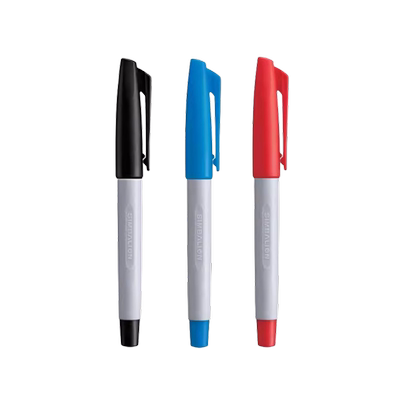 雄狮记号笔新升级8501勾线笔红笔老师专用批改笔水性可加墨水黑色单头签到笔几号笔大容量签名笔明星88签字笔