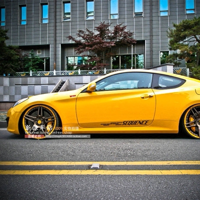 适用于朗动 Rohens-Coupe k5 改装SEQUENCE 侧裙 改装贴 汽车贴纸