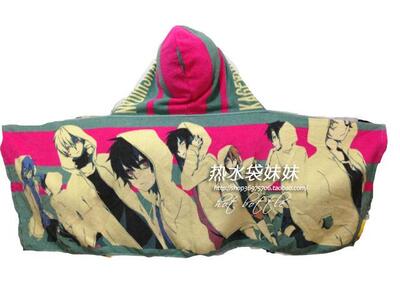 日单Kagerou全棉纯棉浴巾卡通浴巾泳衣浴披沙滩巾斗篷动漫卡通