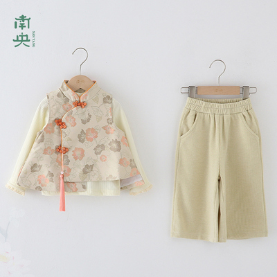 新中式女童汉服春秋宝宝长袖古装