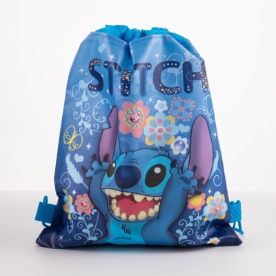 史迪仔无纺布束口袋史迪奇抽绳束口袋星际宝贝收纳袋儿童书包