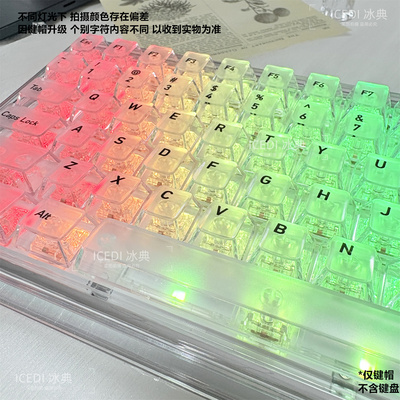 冰典白色透明磨砂表面防滑汗键帽