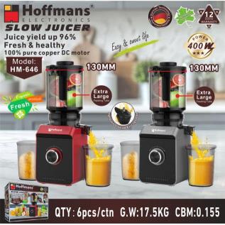 Hoffmans 榨汁机 646 Juicer Extractor 6 pcs/ctn 0.15cbm