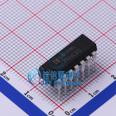 逻辑门     74HC00N  HGSEMI(华冠)  DIP-14