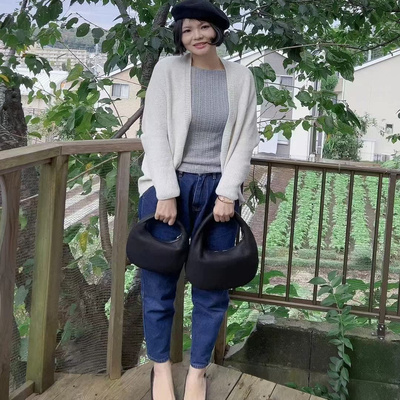 国内现货Aeta鹿皮月牙包波士顿日本制手提包手拿包