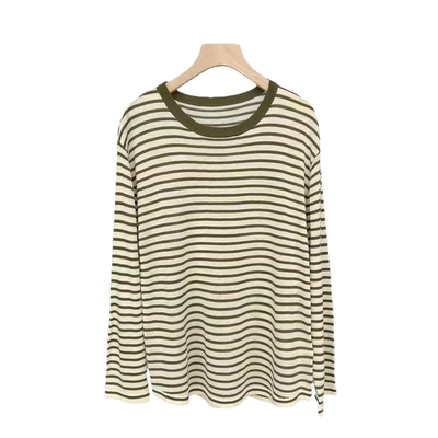 【YLANGENE】条纹亚麻针织衫26329HHS