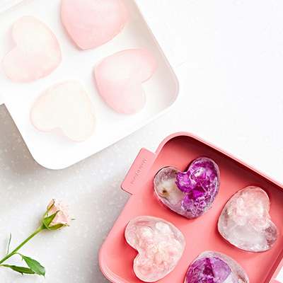 diy韩国心形冰格模具甜品雪糕盒