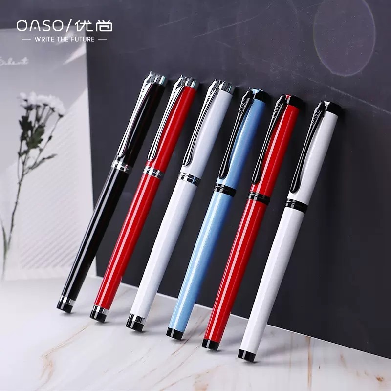 oaso优尚小学生钢笔学生专用三年级钢笔成人办公男女生商务书法金属0.38mm暗尖钢笔礼物送礼定制免费刻字s108_虎窝淘