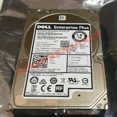 DELL SCV2080 SCV300 SCV360 1.8T 10K 2.5寸 SAS 康贝 储存硬盘