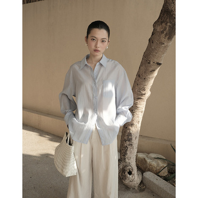 衬衫女2026年春夏松驰感简约衬衣