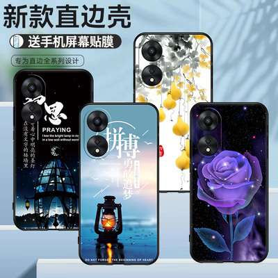 适用于OPPOPHJ110手机壳复古国风清新文艺A58X硅胶保护套高颜值卡