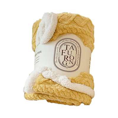 简约ins风纯色羊羔绒毛毯珊瑚绒