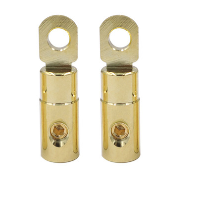 汽车音响改装电源O型接线端子黄