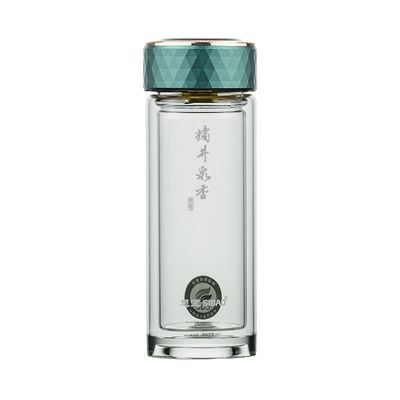 思宝玻璃杯男双层橘井泉香高硼硅