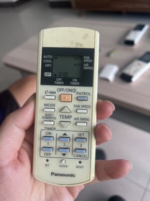 适用松下乐声樂信冷气机遥控器A75C3058 75C3184 3182 3 全新英文