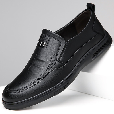 皮鞋男士春季真皮英伦商务休闲