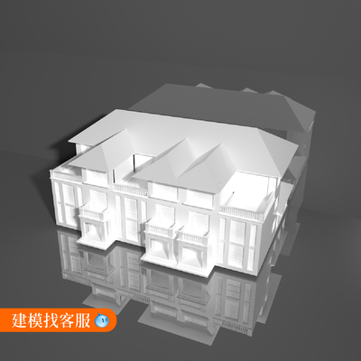 三维模型房子模型建模3D模型房子别墅房子模型999