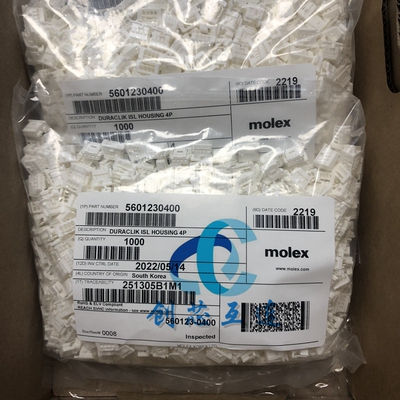 MOLEX连接器 560123-0400 5601230400 4PIN 2.0mm间距 胶壳