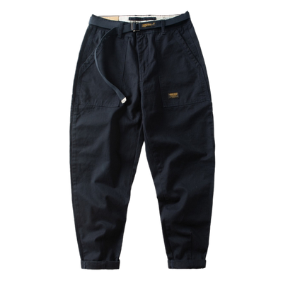 重磅阿美咔叽日系复古直筒宽松伐木工装裤锥形裤拼接户外休闲长裤