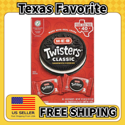 美国直邮HEB Twisters Sandwich Cookies 扭扭夹心饼干920g