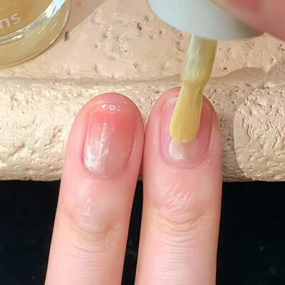 甜杏浅金 绸缎晕染美甲！twomoons指甲油2026新款免烤速干安全女