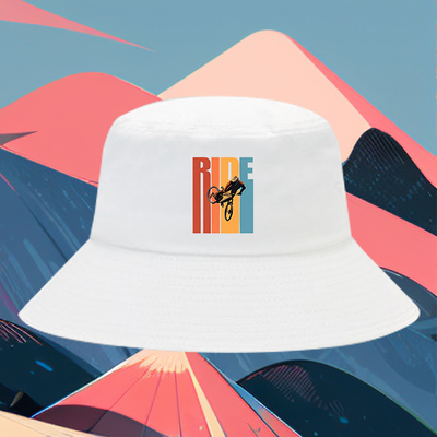 esbike山地车自行车骑行俱乐部周边印花渔夫帽男女休闲遮阳盆帽子