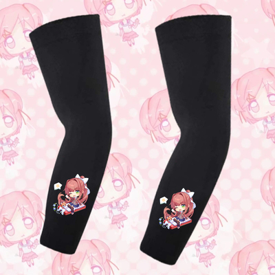 DokiDoki心跳文学部steamQ版二次元印花冰袖男女夏季防晒冰丝袖套