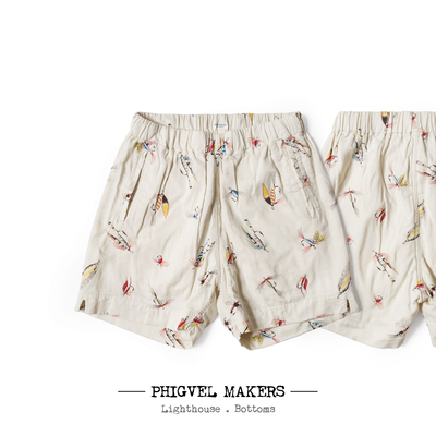 慵懒夏日phigvel氛围印花短裤