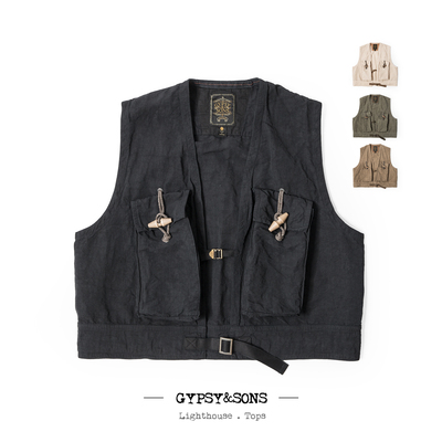 旧时美感现代功能场景夏季马甲