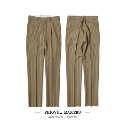 日制夏季宽舒优闲条纹长裤