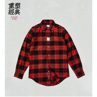 林芳亨监修Far East Manufacturing复古工装风法兰绒衬衫绒面丰满